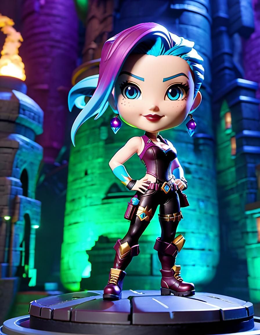Jinx: The Bobblehead III - AI Generated Artwork - NightCafe Creator