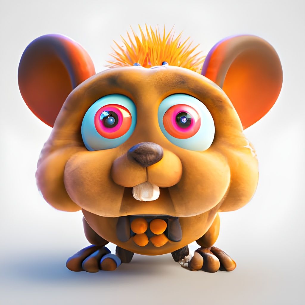 The cute critter HDR photorealistic CGI character intricately detailed ...