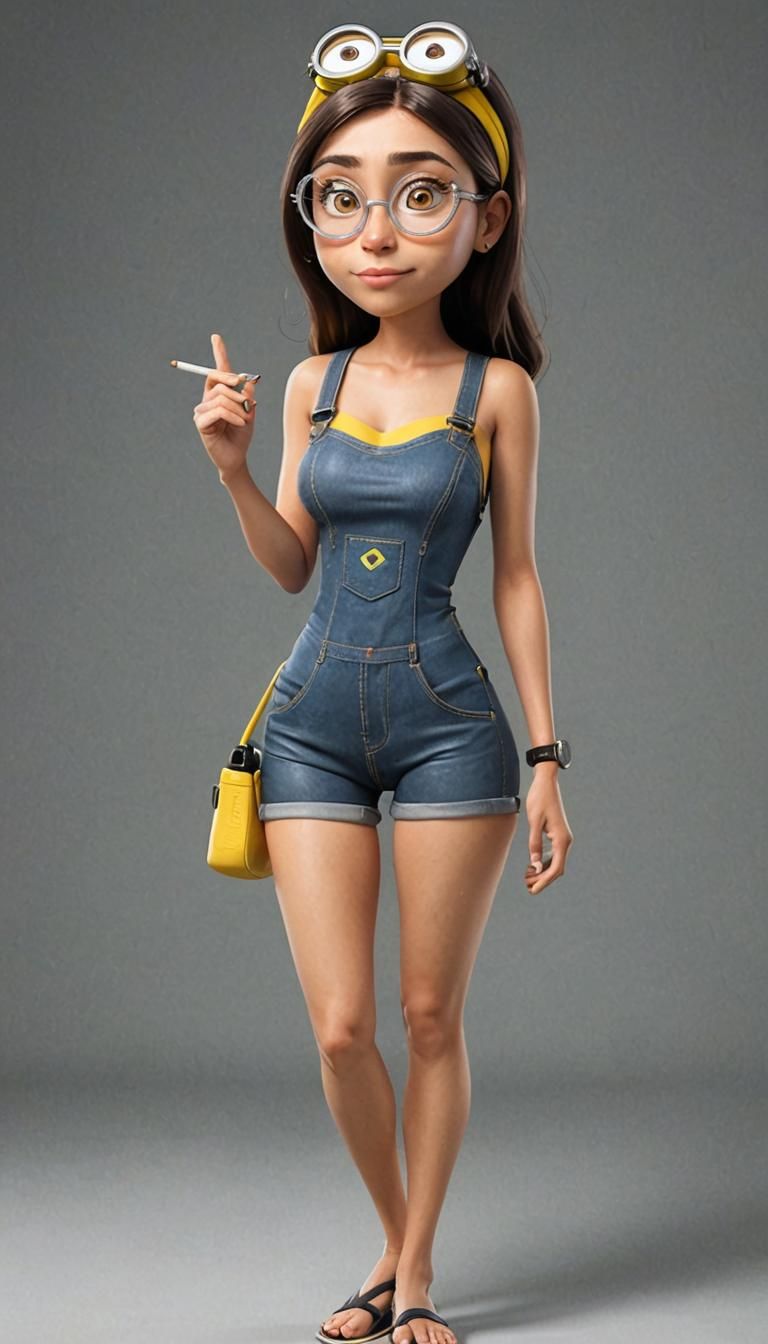 A beautiful minion, She looks like a human minion. - AI Generated ...