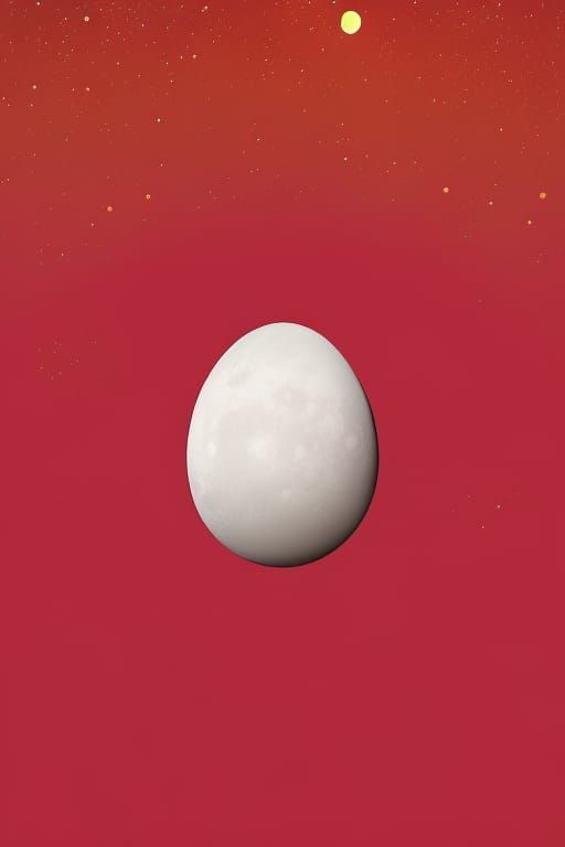 Egg moon - AI Generated Artwork - NightCafe Creator