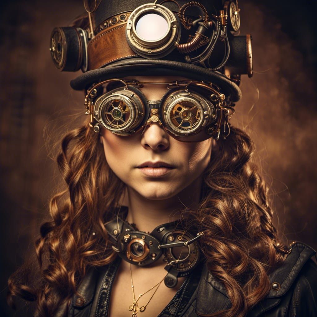 Steampunk girl - AI Generated Artwork - NightCafe Creator