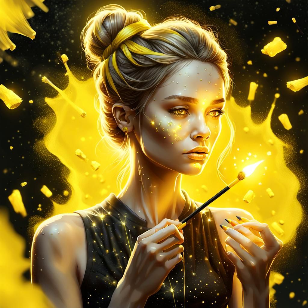 Yellow Beauty - AI Generated Artwork - NightCafe Creator
