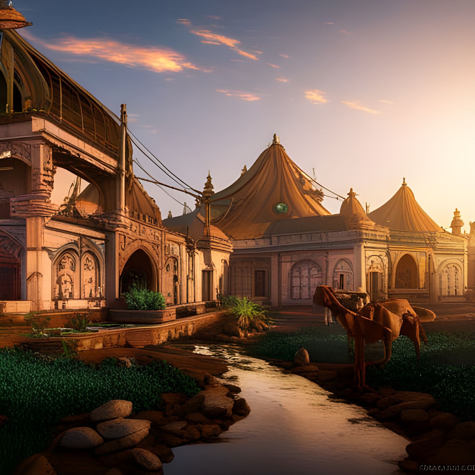 Indian village of Gujarat state - AI Generated Artwork - NightCafe Creator