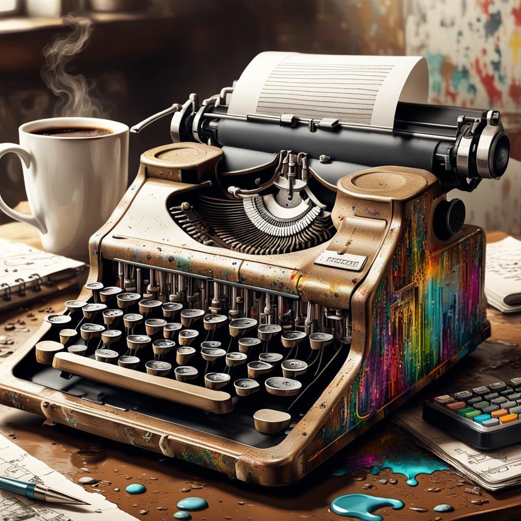 Typewriter - AI Generated Artwork - NightCafe Creator