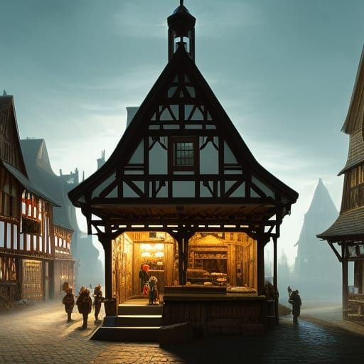 Village - AI Generated Artwork - NightCafe Creator