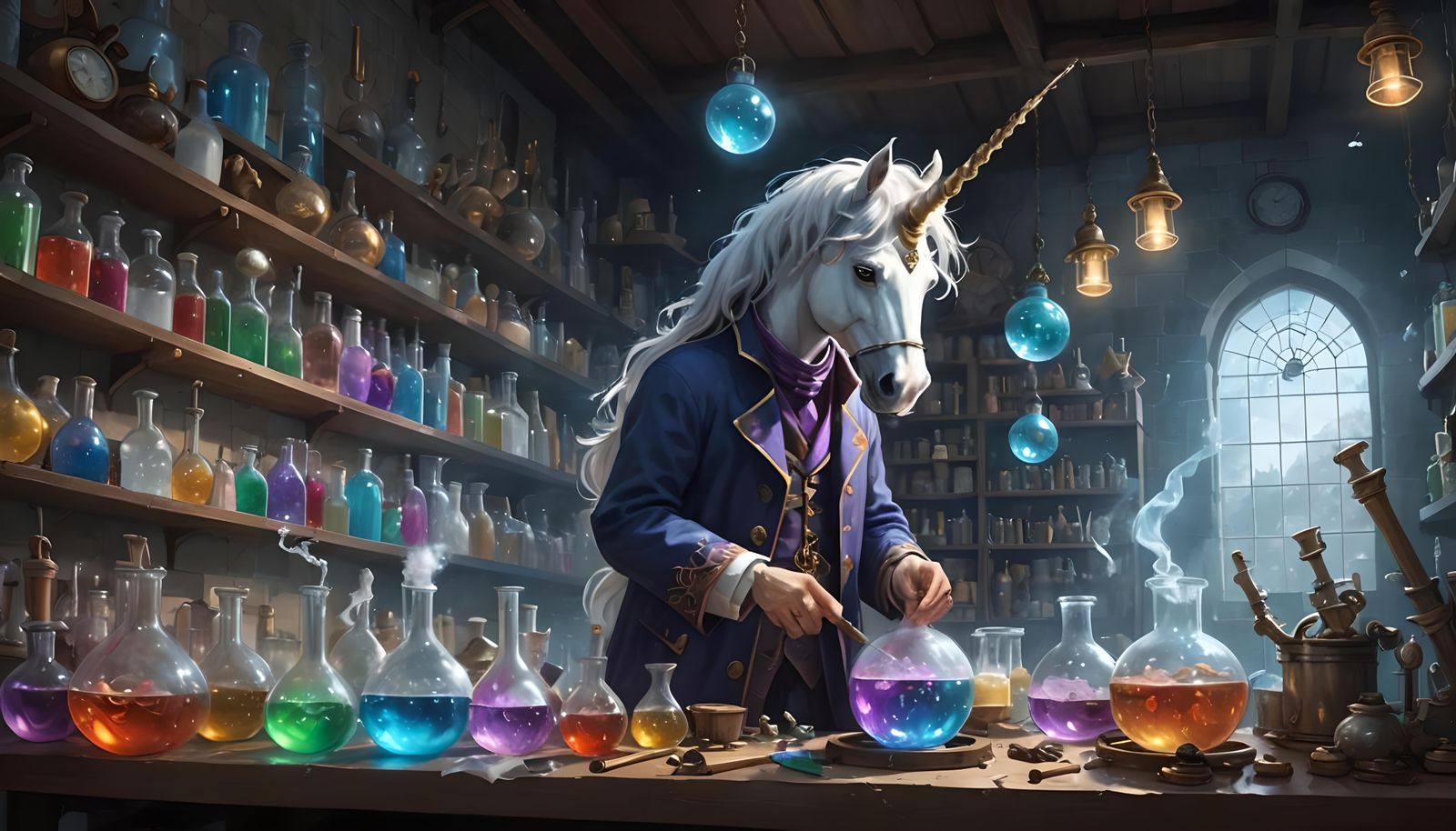 The fantastic, magical alchemist Dr. Prof. Alkimia Einhorn - AI ...