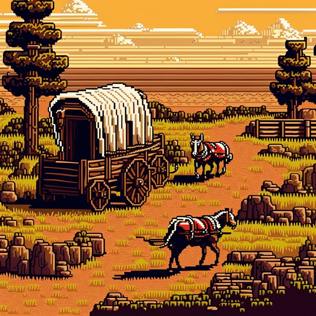 Oregon Trail - AI Generated Artwork - NightCafe Creator