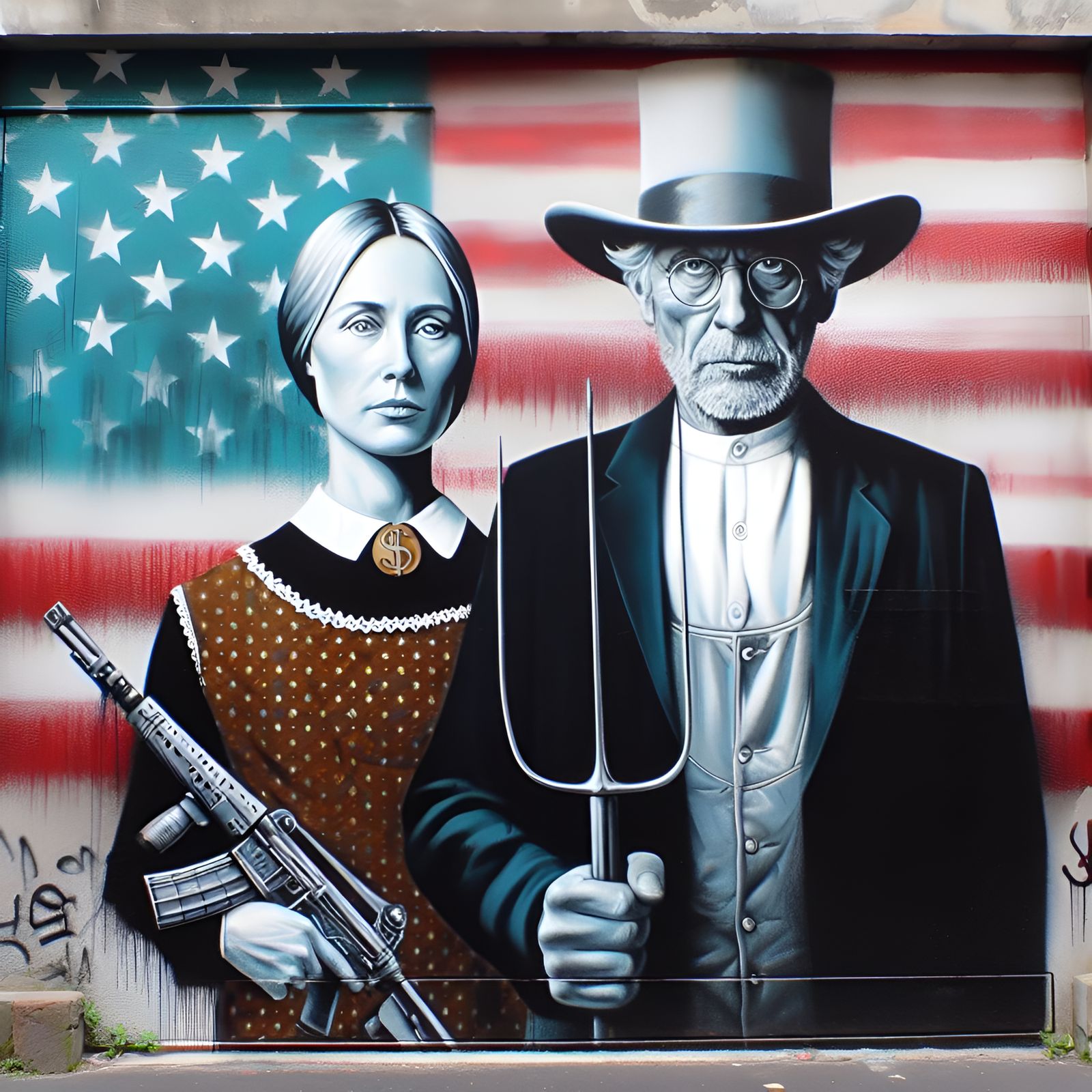 "American Gothic" - AI Generated Artwork - NightCafe Creator