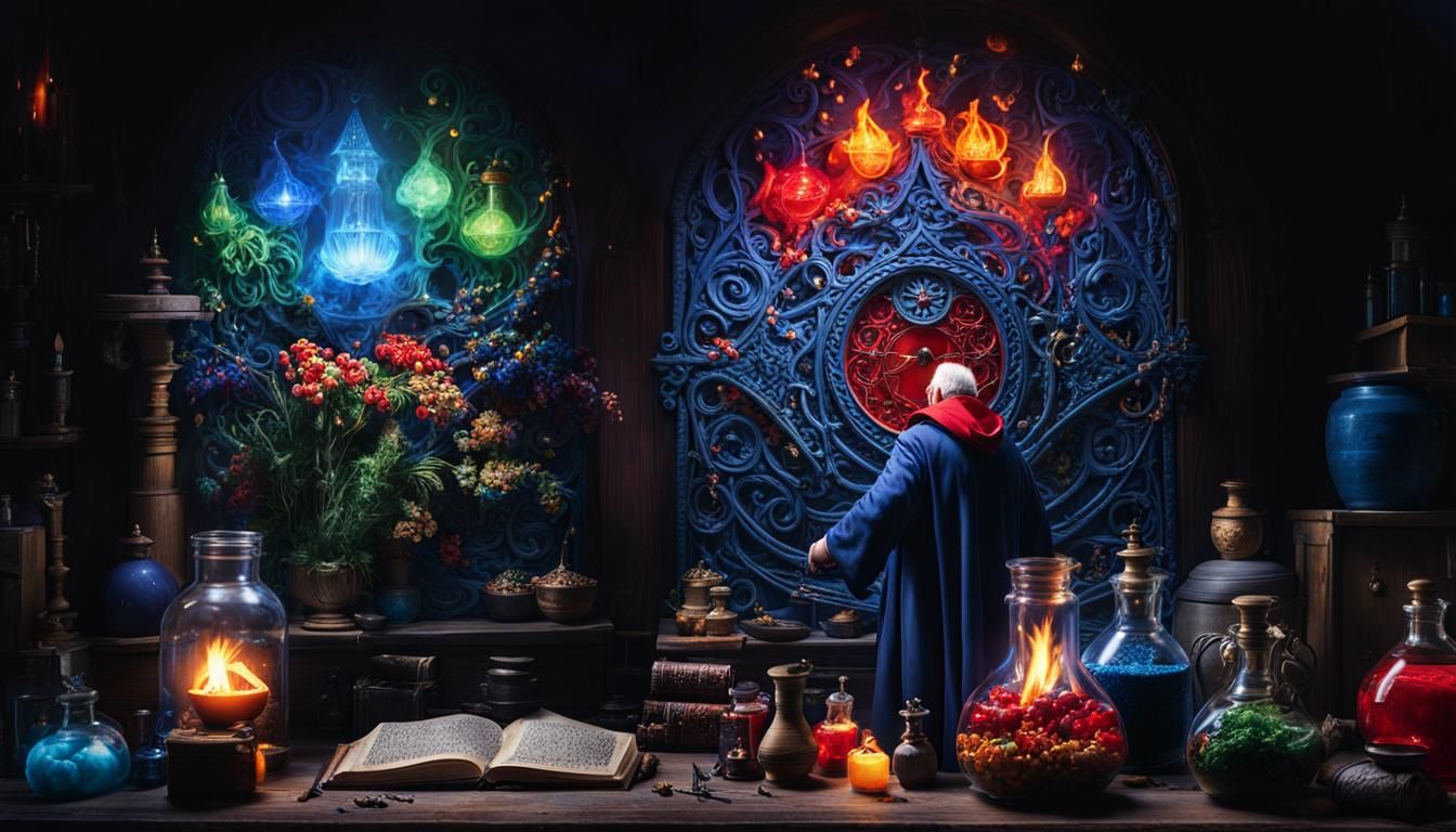 The Alchemist's Mastery - AI Generated Artwork - NightCafe Creator