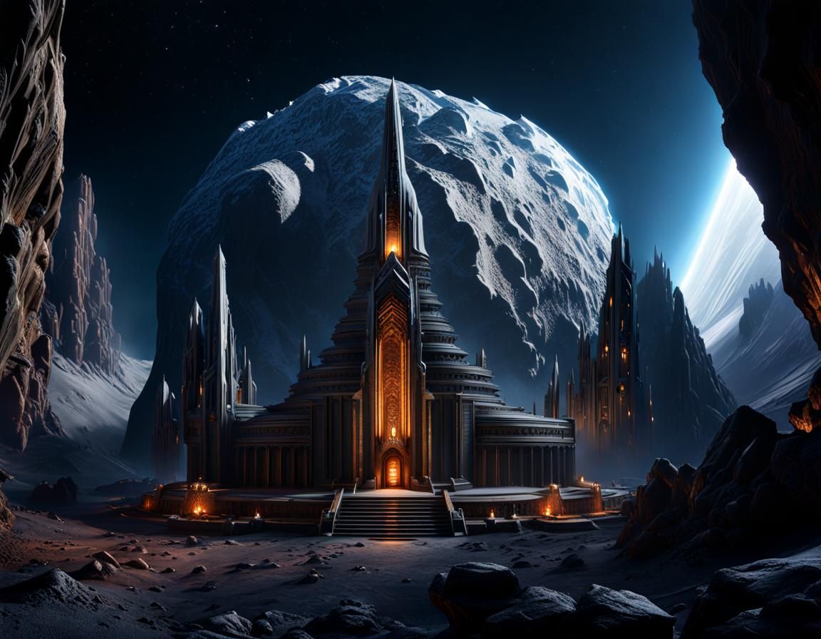 space alien Temple - AI Generated Artwork - NightCafe Creator