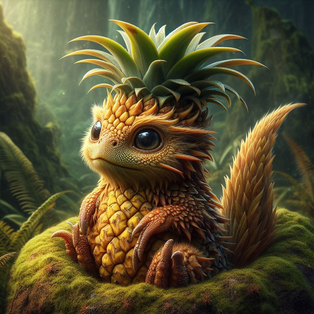 Fruit Creatures : Pineapple - AI Generated Artwork - NightCafe Creator