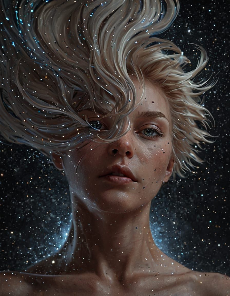 Ethereal Concept Art Portrait of a Subject in a Co... - AI Art