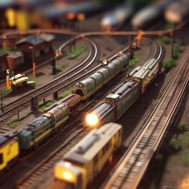 Model Trains - AI Generated Artwork - NightCafe Creator