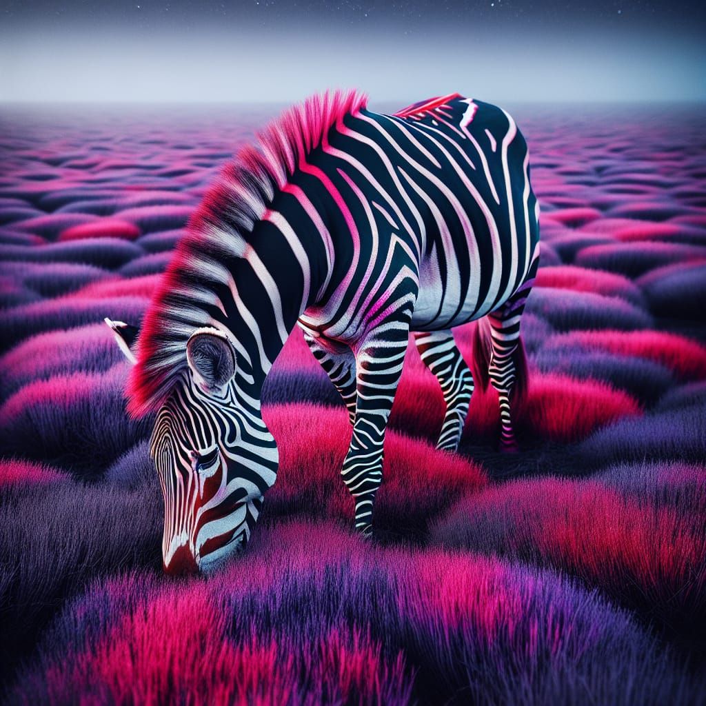Reimagined Zebra - AI Generated Artwork - NightCafe Creator