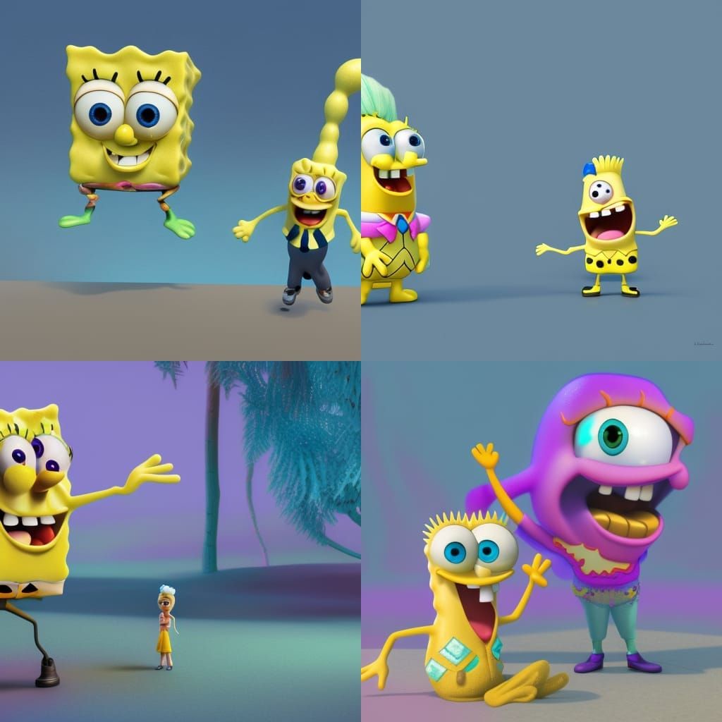 Sponge-bob - AI Generated Artwork - NightCafe Creator