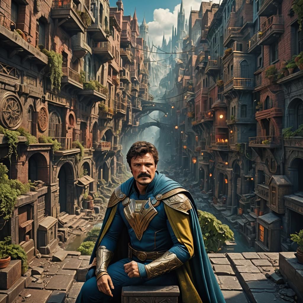 Pedro Pascal as a Superhero. - AI Generated Artwork - NightCafe Creator