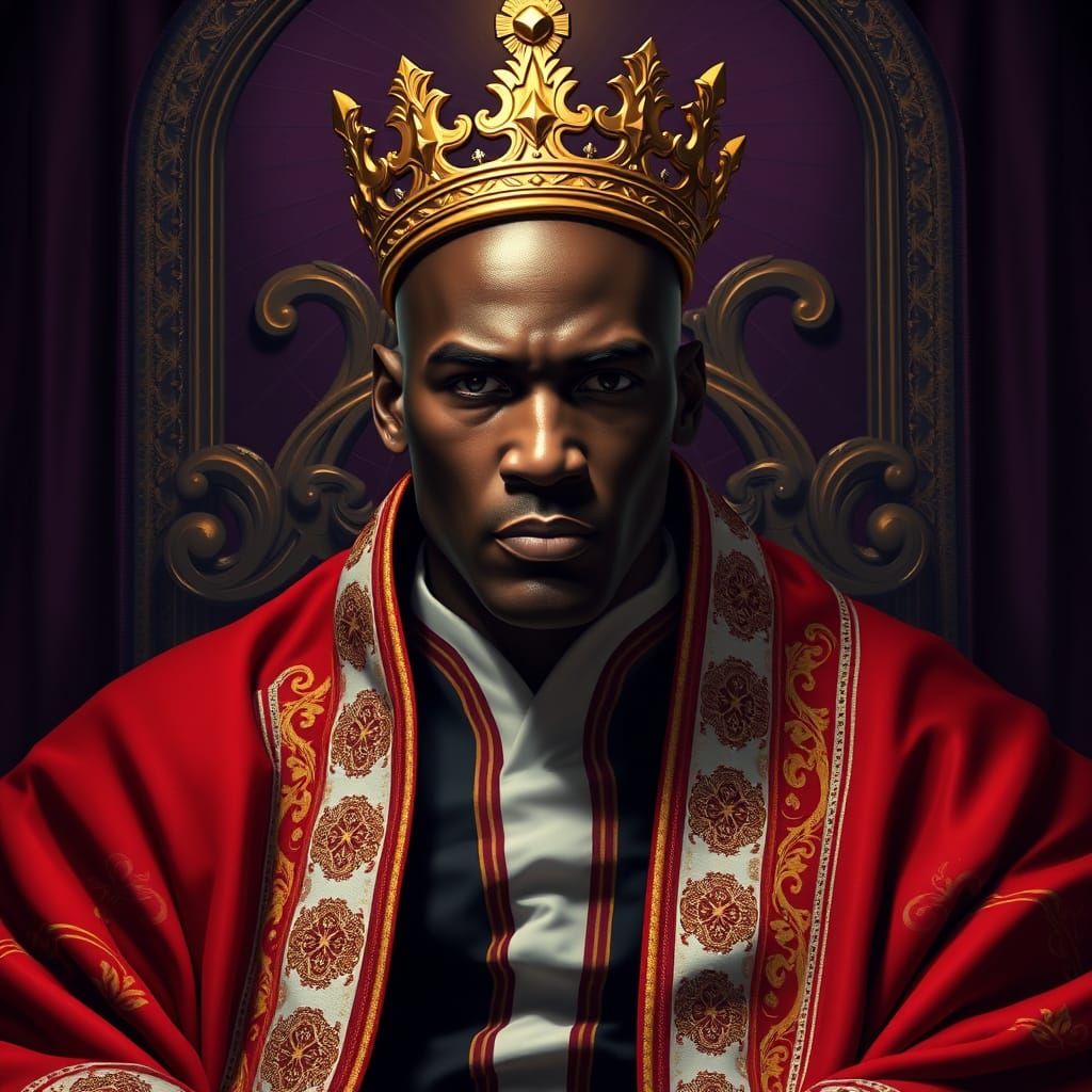 King Michael Jordan - King Michael Jordan in Regal Splendor