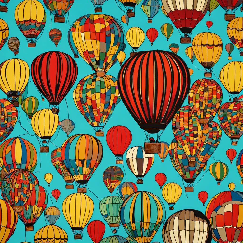 Hot Air Balloons - AI Generated Artwork - NightCafe Creator