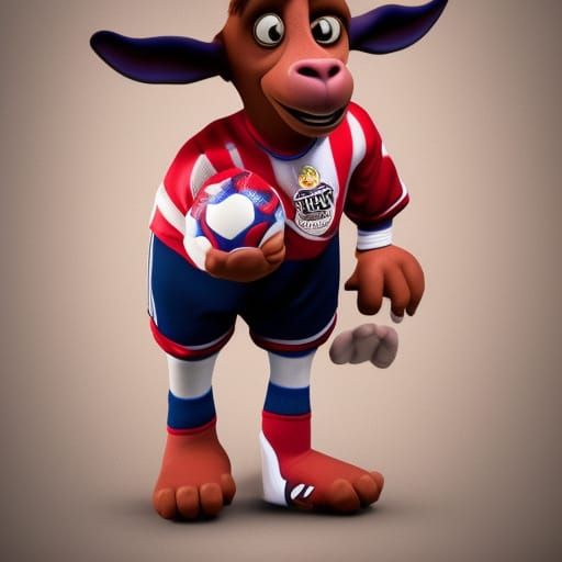 Goat with jersey of chivas del Guadalajara - AI Generated Artwork ...