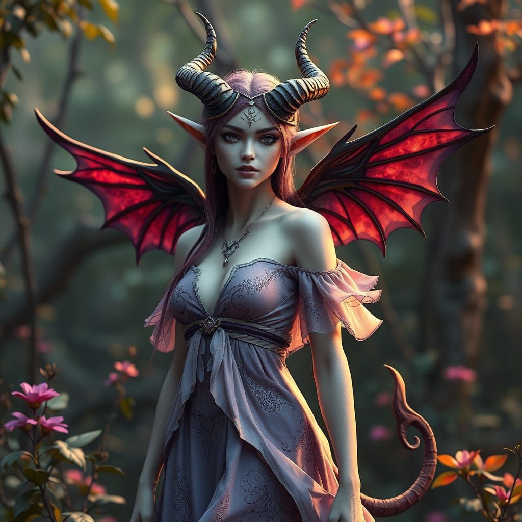 Hyperrealistic Fantasy Elf Maiden in Ethereal Glow - AI Art