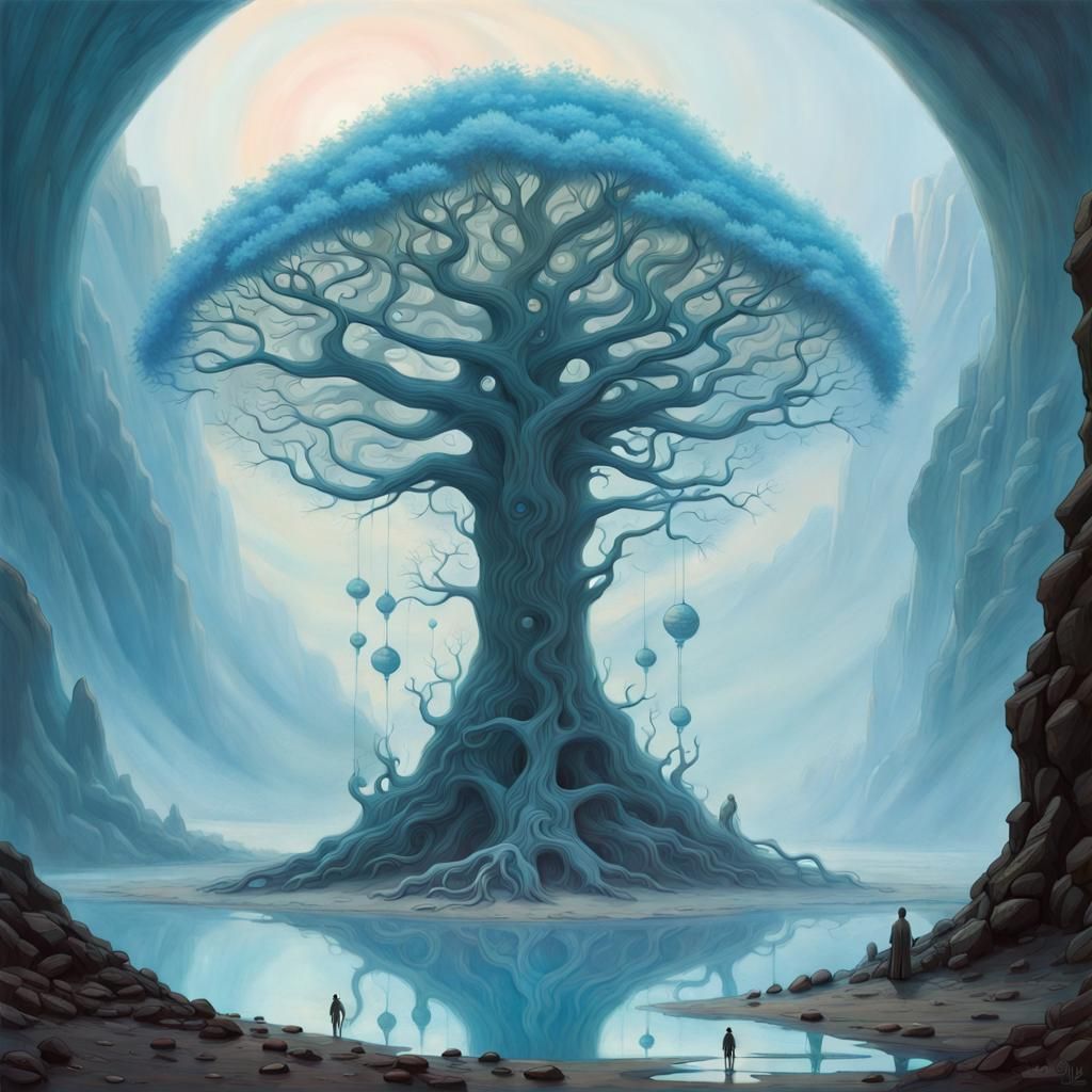 Alien Tree, ethereal and dreamlike - AI Generated Artwork - NightCafe ...