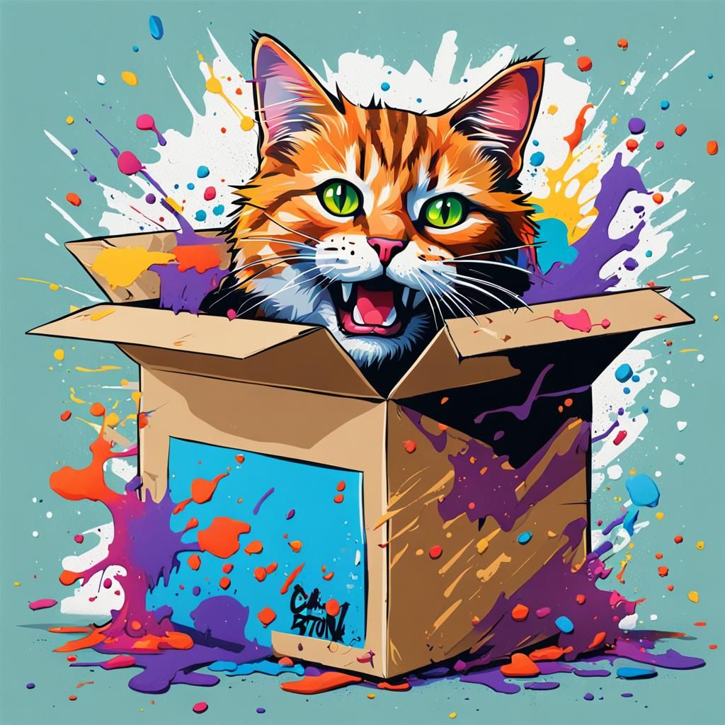 cats will do cat things - AI Generated Artwork - NightCafe Creator