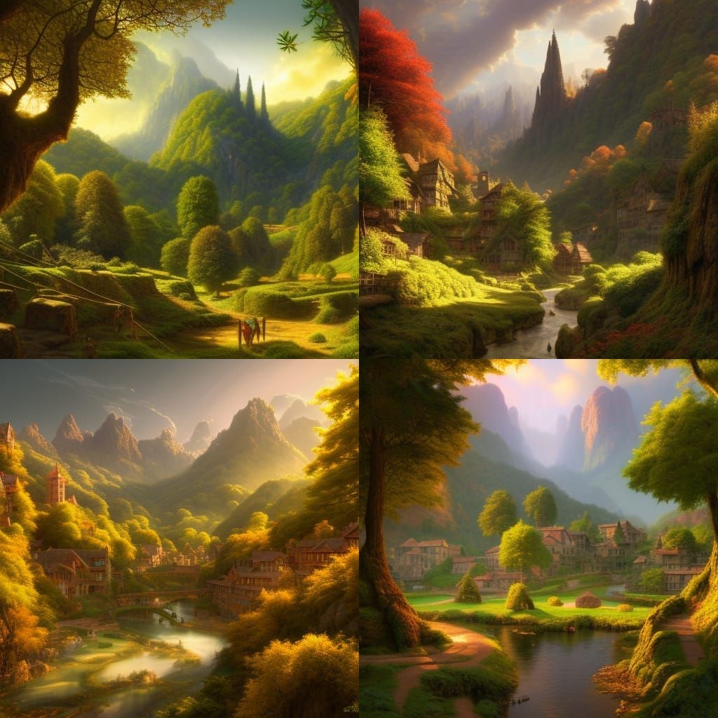 Valley - AI Generated Artwork - NightCafe Creator