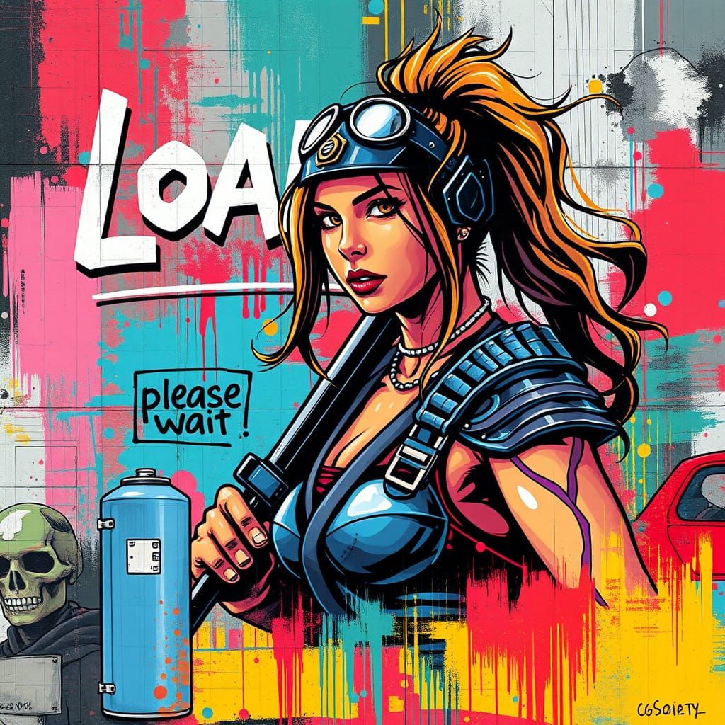 Loading - Pixel Art Woman Warrior Loading Screen