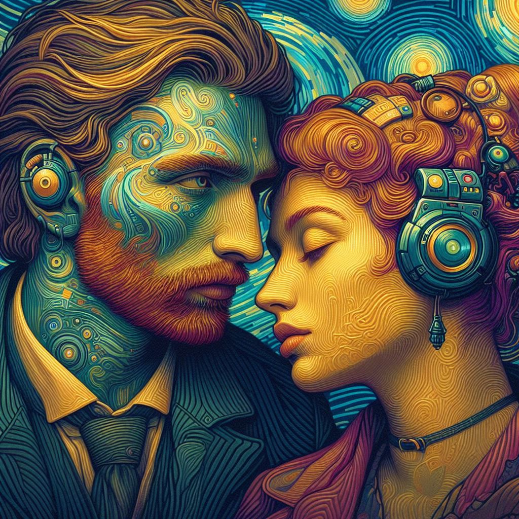 Van Gogh and his lover - AI Generated Artwork - NightCafe Creator