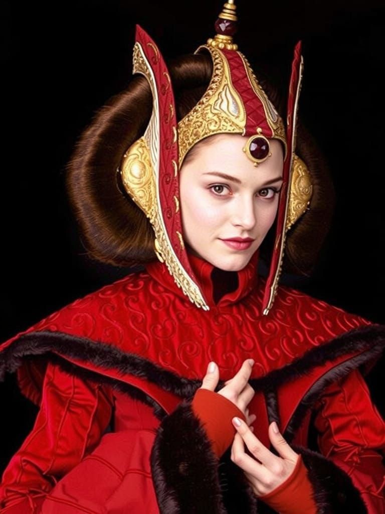 Young Queen Amidala of Naboo - Majestic Queen Amidala in Res...