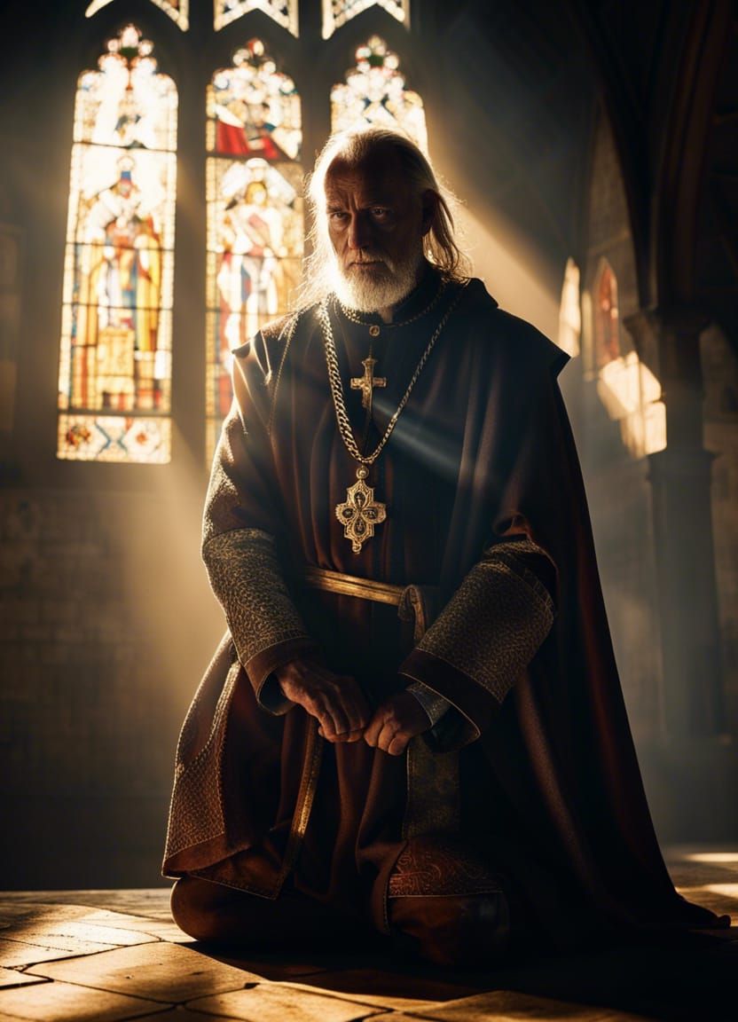 Anglo-Saxon warrior Bishop Heahmund - AI Generated Artwork - NightCafe ...