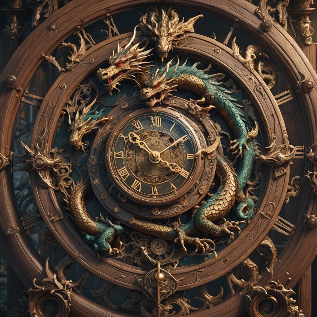 The oriental clock - AI Generated Artwork - NightCafe Creator