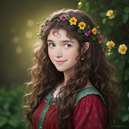Hobbit Girl - AI Generated Artwork - NightCafe Creator