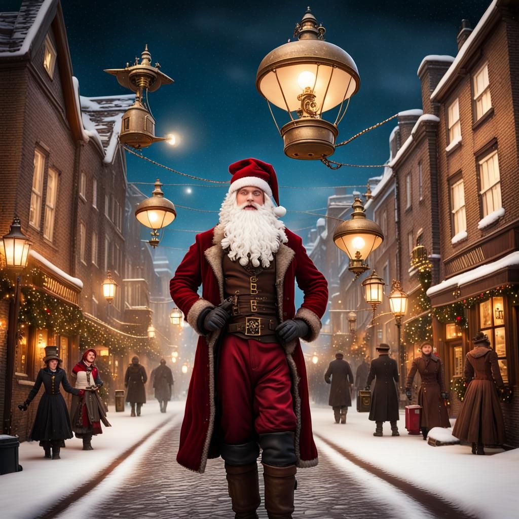 A snowy steampunk winter wonderland - AI Generated Artwork - NightCafe ...