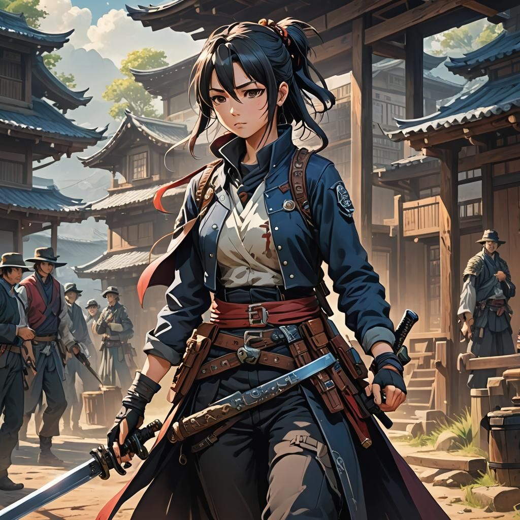 Samurai Western - AI Generated Artwork - NightCafe Creator