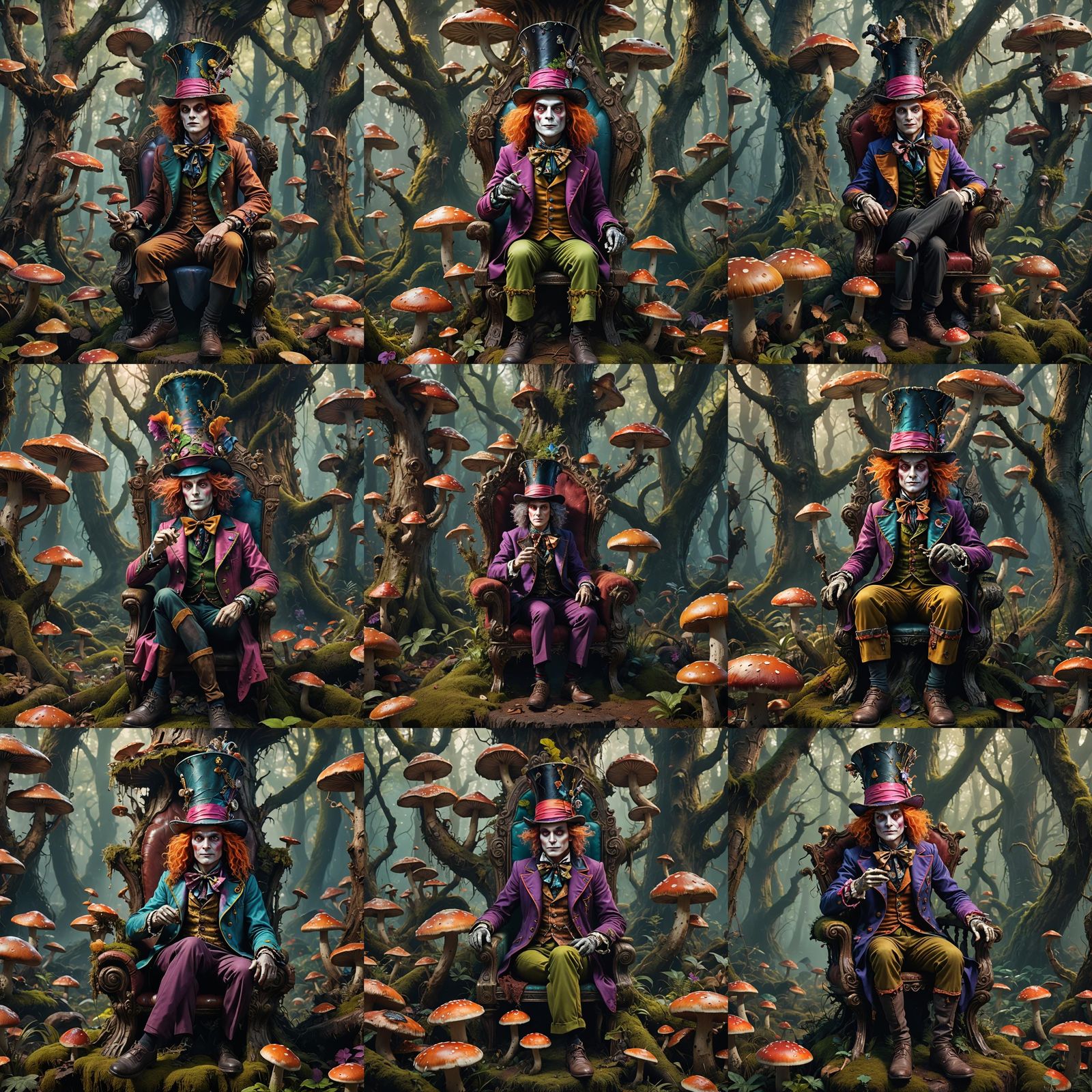 Mad hatter mushroom wizard - AI Generated Artwork - NightCafe Creator