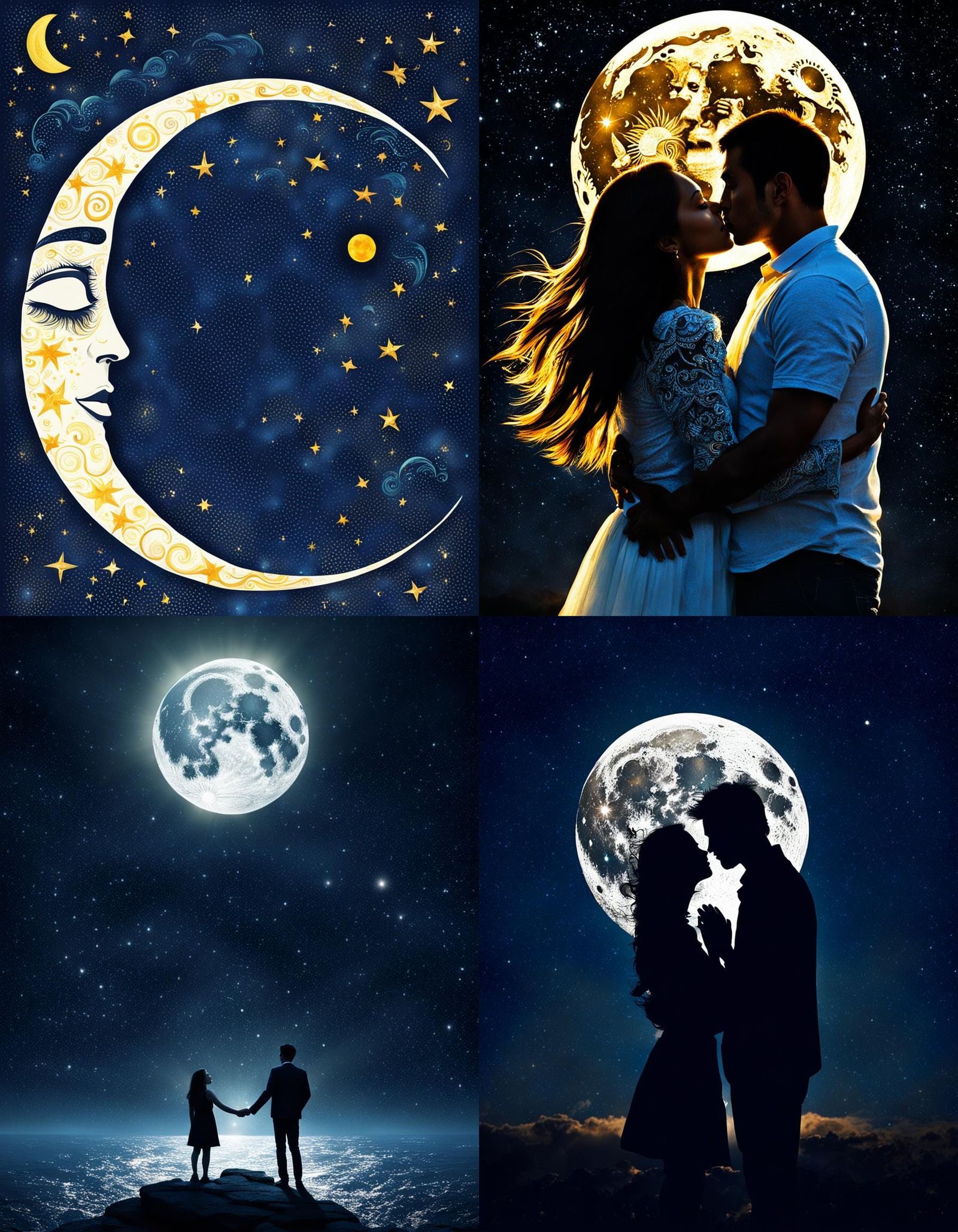 Moonlight Romance - AI Generated Artwork - NightCafe Creator