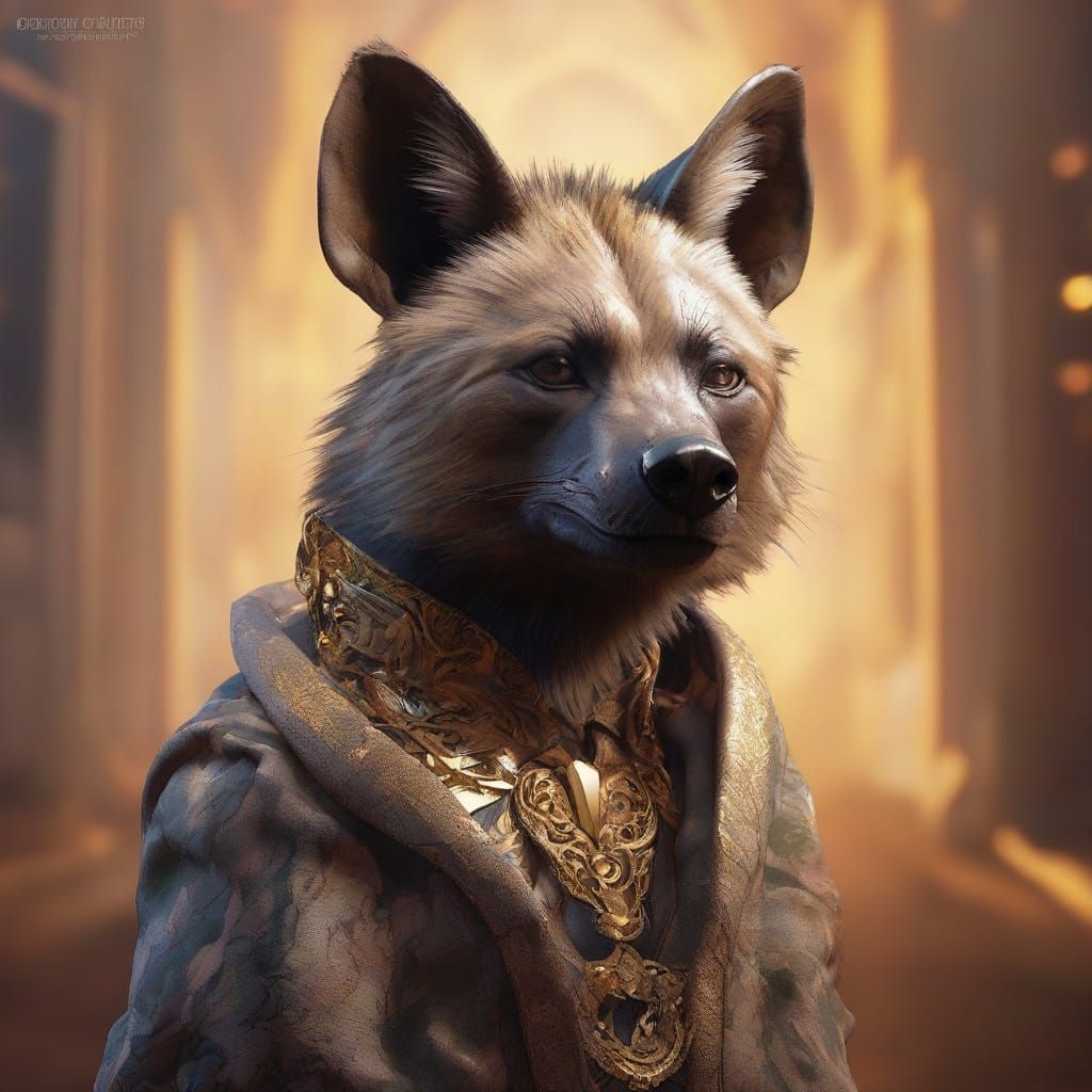 Striped Hyena human female Hybrid - Striped Hyena Human Fema...