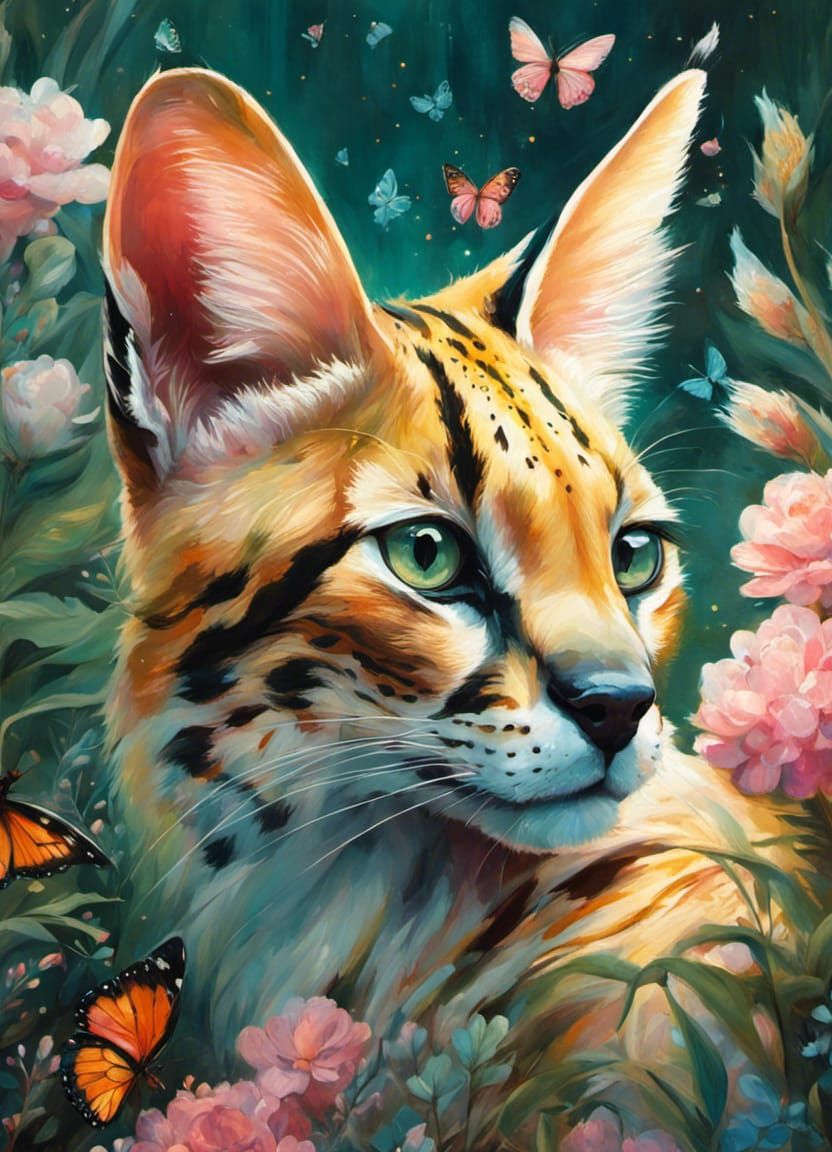 Serval - AI Generated Artwork - NightCafe Creator