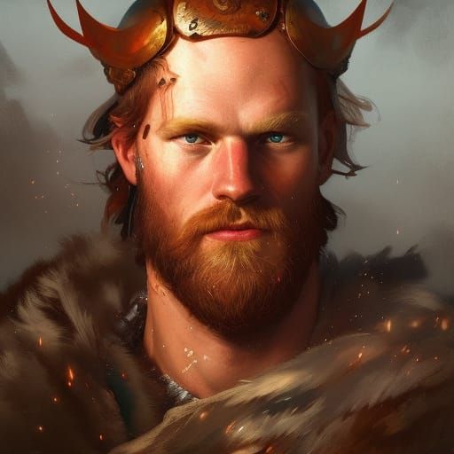 Erik the Red viking portrait, Erik Thorvaldsson - AI Generated Artwork - NightCafe Creator