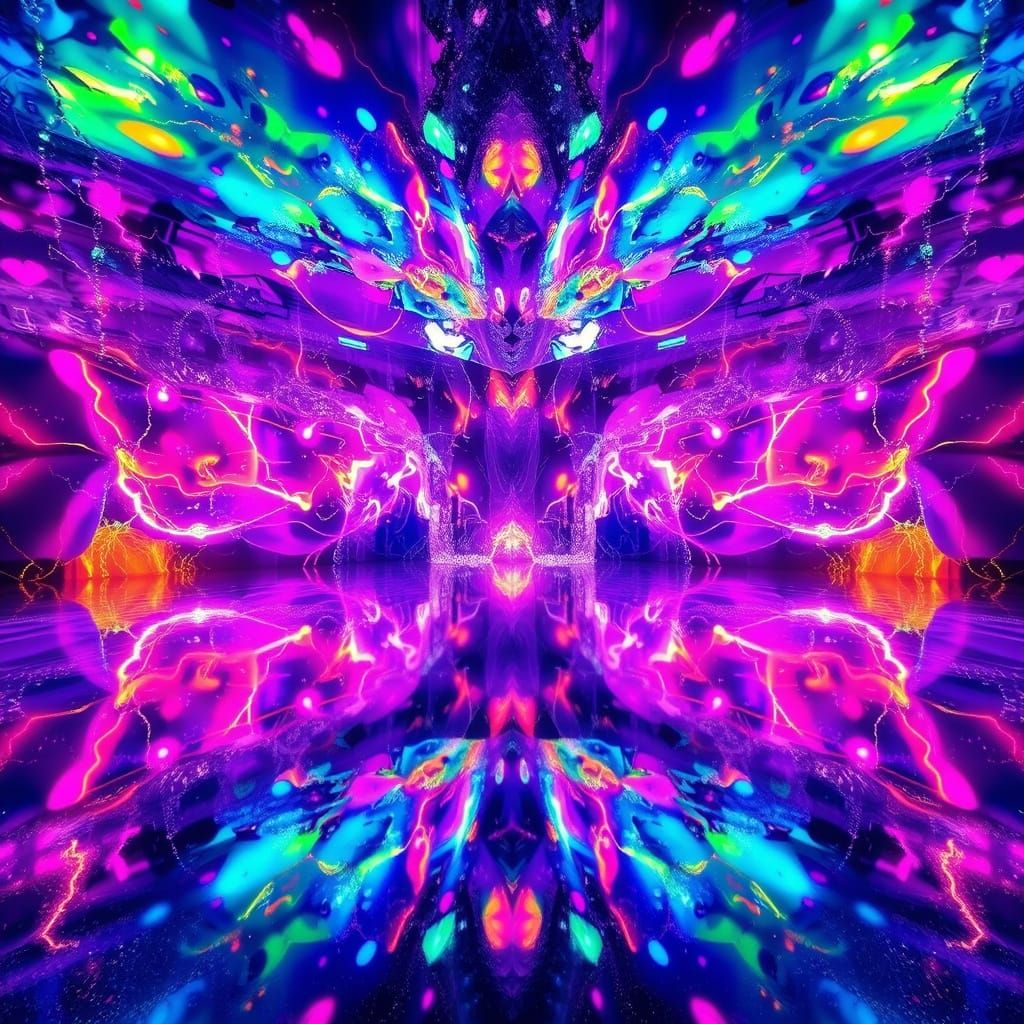 Dance Hall 3 - Symmetrical Ice Dance Hall in Iridescent Ligh...