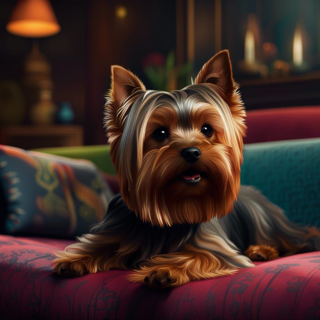 Yorkshire Terrier - AI Generated Artwork - NightCafe Creator