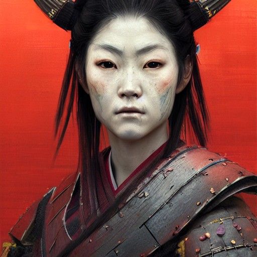 female samurai - AI Generated Artwork - NightCafe Creator