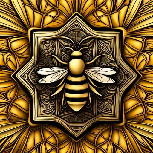 Bee-autiful patterns - AI Generated Artwork - NightCafe Creator