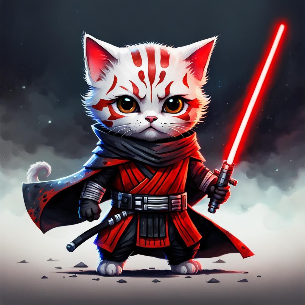 Chibi cat sith - AI Generated Artwork - NightCafe Creator