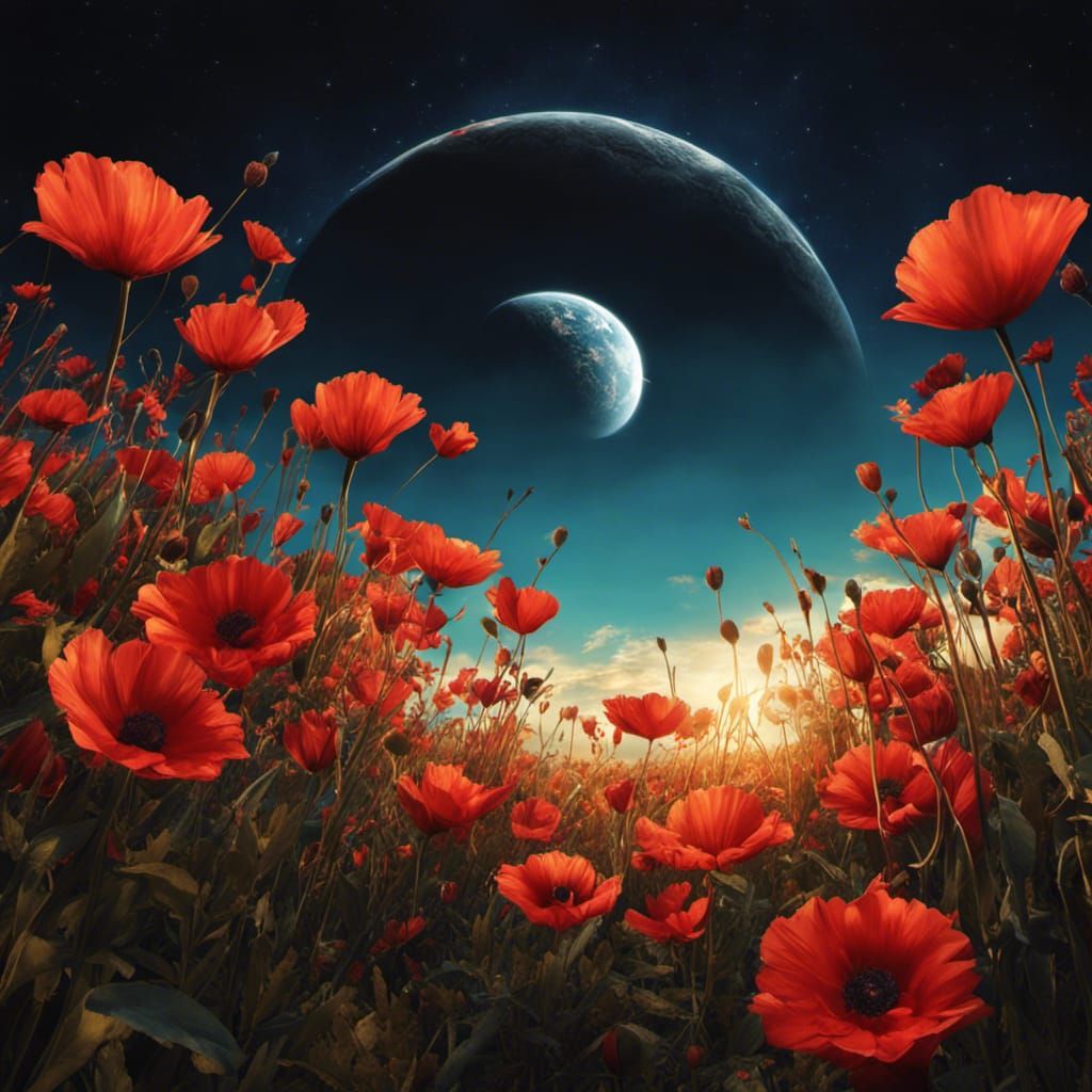 Poppies - AI Generated Artwork - NightCafe Creator