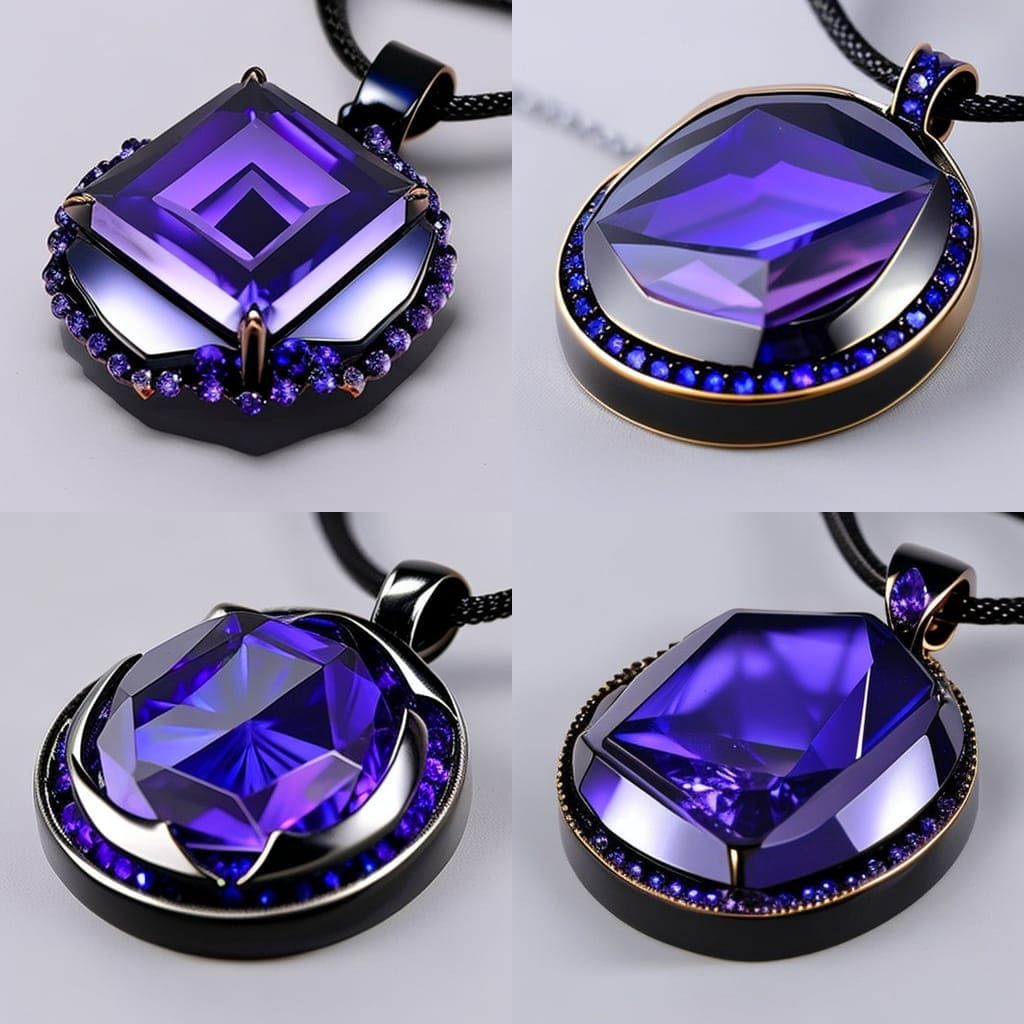 Ethereal Tanzanite crystal gothic necklace with Tanzanite crystal ...