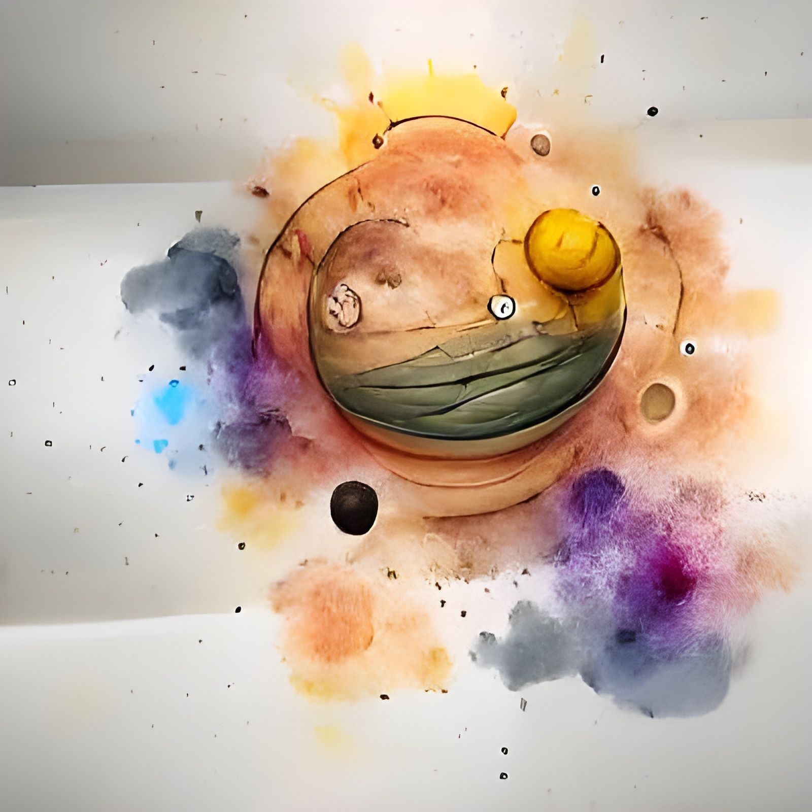 Solar system; cartoon; ink illustration; watercolor; unreal engine - AI ...
