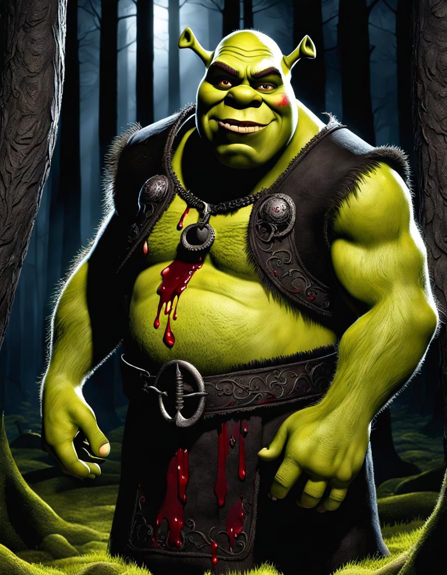 Evil Shrek - AI Generated Artwork - NightCafe Creator