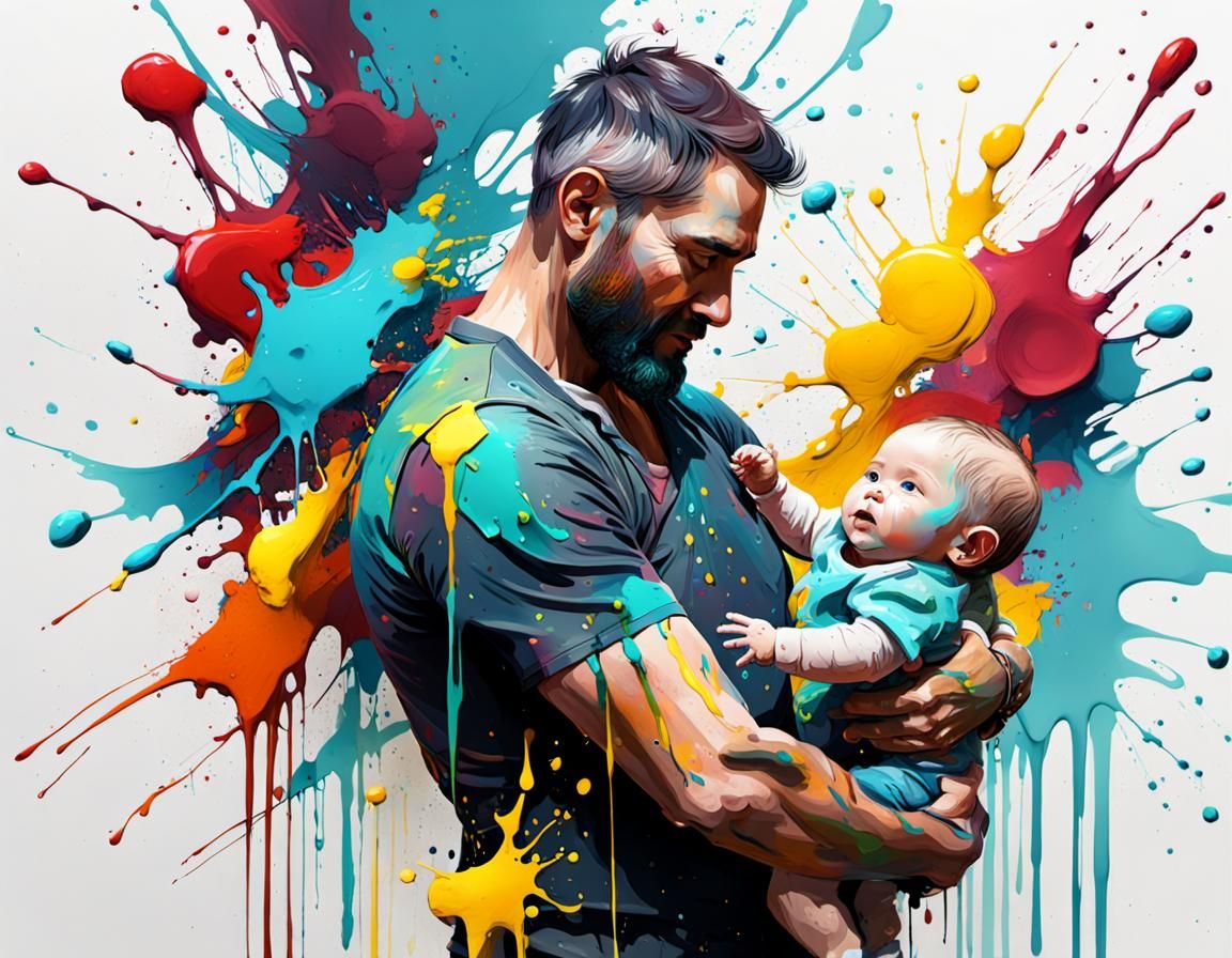 Father and Child #4 - AI Generated Artwork - NightCafe Creator